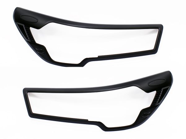 Matt Black Headlight Trim for Toyota Hilux 2020+ - Autostyle Motorsport ...