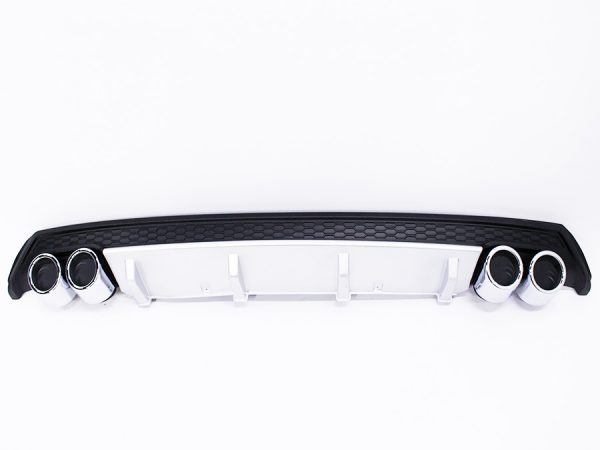 VW Polo 6/Vivo Rear bumper diffuser with Exhaust Pipe Outlet ...