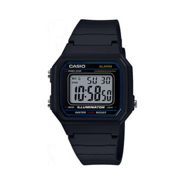 Casio Digital Watch - Black Standard Collection Mens 50m - W-217H-1AVDF ...