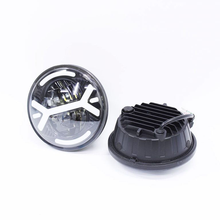 Universal 5" LED with Cross Hair Design H4 Headlights (set) - Autostyle ...
