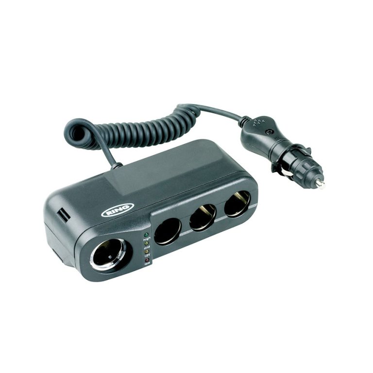 Ring Automotive Quadruple Multi Socket with battery analyser ...