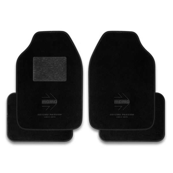 Momo Racing 4piece Floor Mats - Black with Black Arrow Design ...