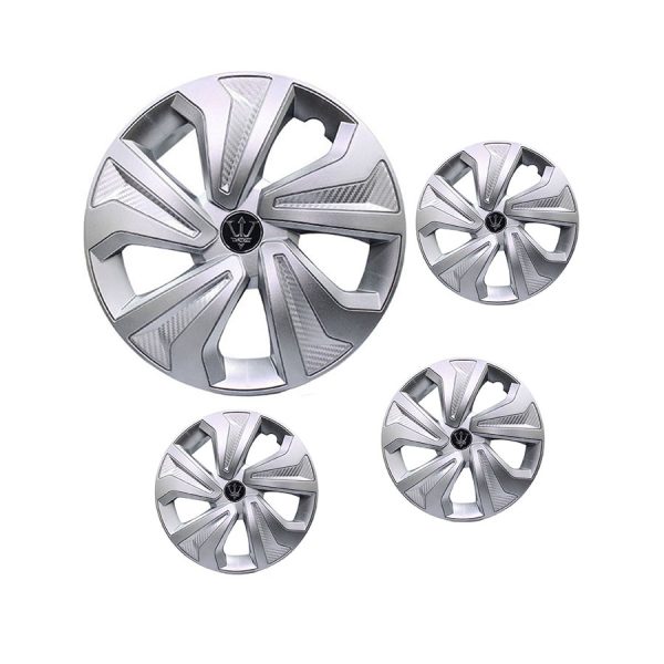 15" Wheel Cap Black & Silver Hockenheim Design (set of 4) - Autostyle ...
