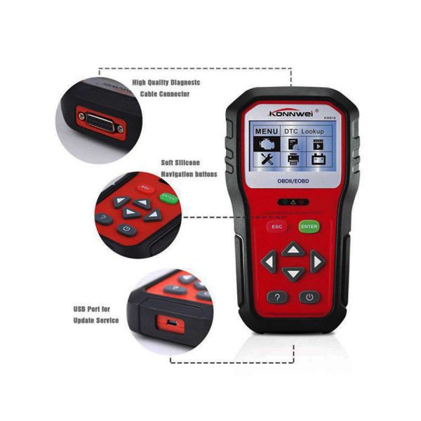 Konnwei KW818 OBD ODB2 Diagnostic Tool, Car Diagnostic Scanner ...