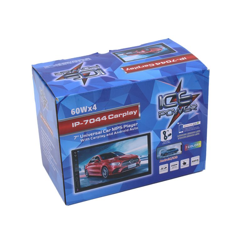 Ice Power IP-7044 Double Din Media Player with 7" Screen, Carplay ...