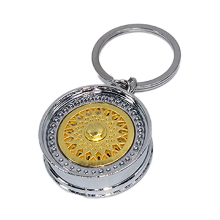 Keyring with BSS Alloy Wheel Design (Gold) - Autostyle Motorsport South ...