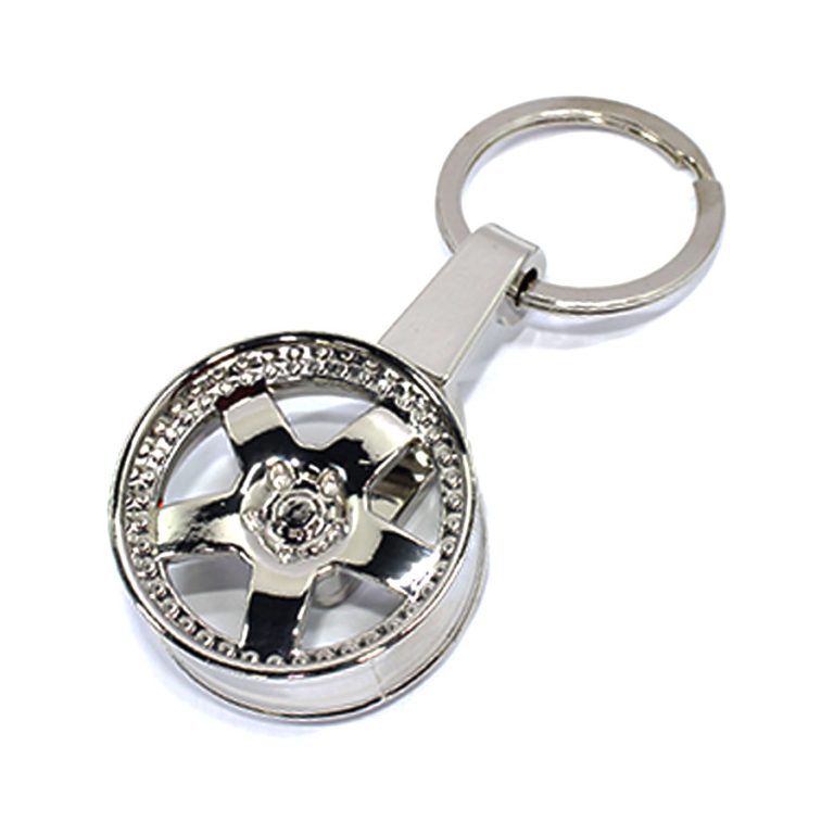 Keyring with Alloy Wheel Design (Silver) - Autostyle Motorsport South ...