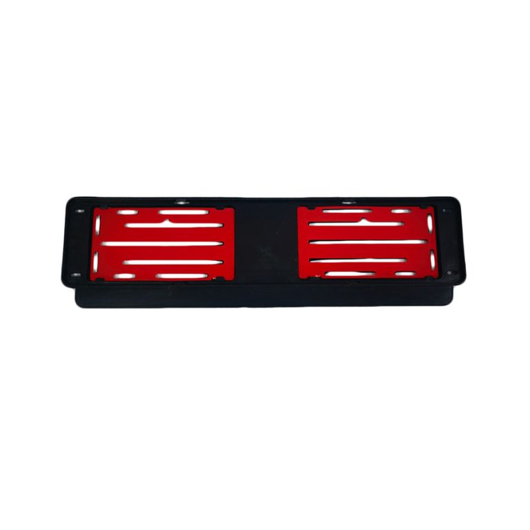 Number Plate Holder Bracket with Metal Backing - 530x120mm (Red ...
