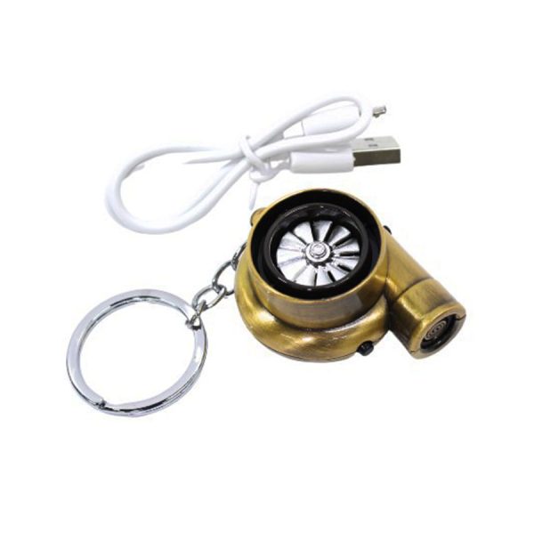 Turbocharger Cigarette Lighter Keyring with Turbo Sound - (Gold ...