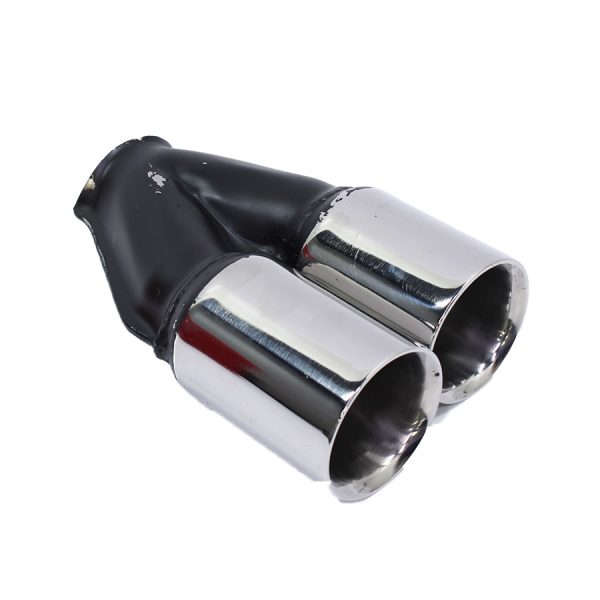 BSK Stainless Steel GTi Style Twin Staggered Tailpipe (Right side ...