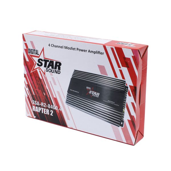 Starsound SSA-R2-8400.4 Raptor Series 8400w 4channel Amplifier ...