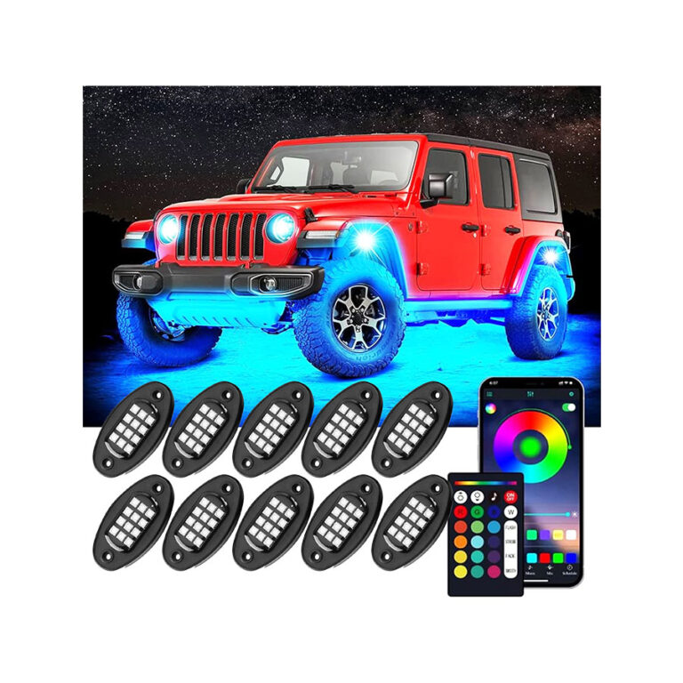 LED RockLights Undercar Lighitng Kit - with Mobile App Control (10 ...
