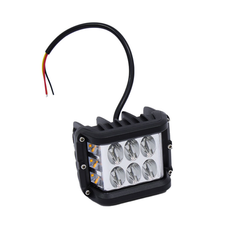 Universal 12 LED Side Shooter Lamp - White & Amber (9.5x8cm ...