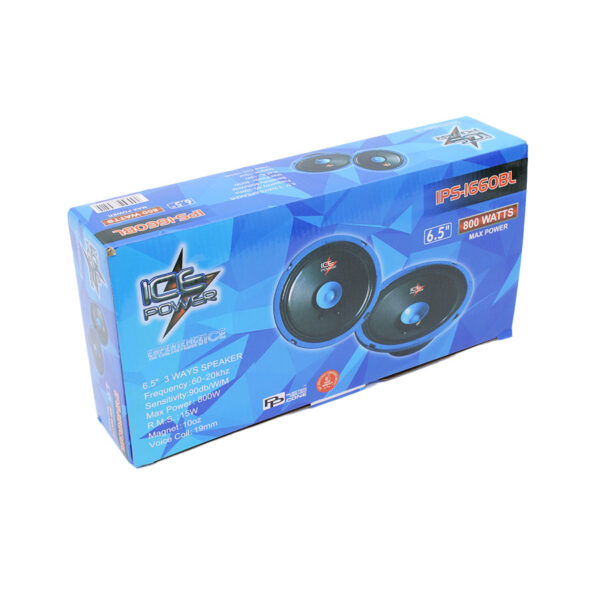 Ice Power IPS-1660BL 6.5" 800w 3way Bullet Midrange Speakers (Blue ...