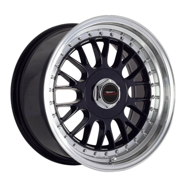 17" A-Line Solo 4/100 & 4/114 Black Machine Lip Alloy Wheels with ...