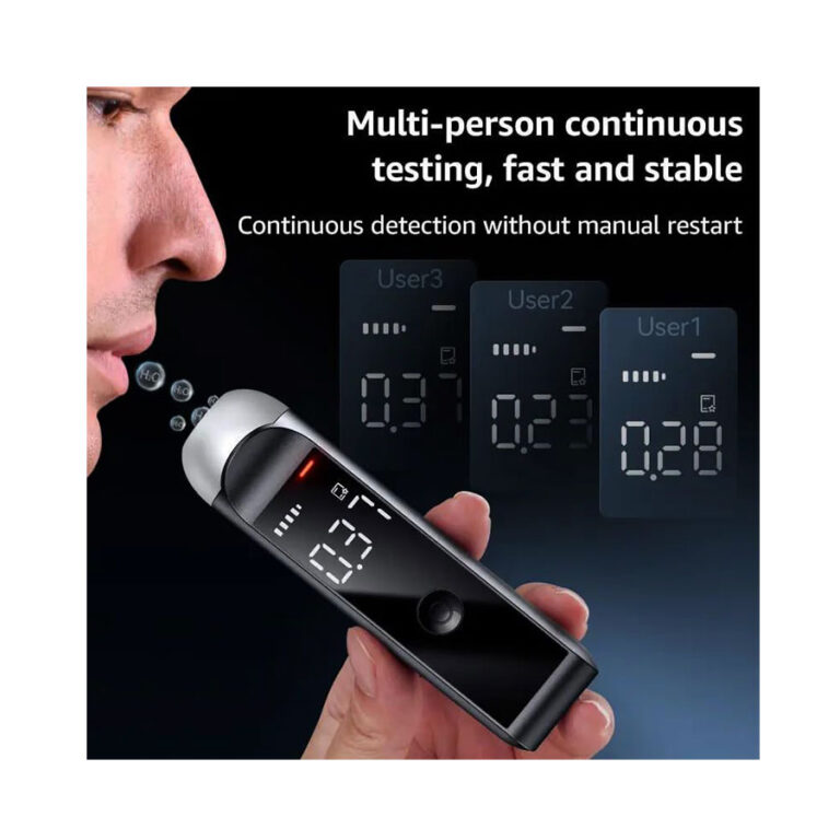 Portable Alcohol Tester High-Accuracy LCD Non-Contact Breathalyzer ...
