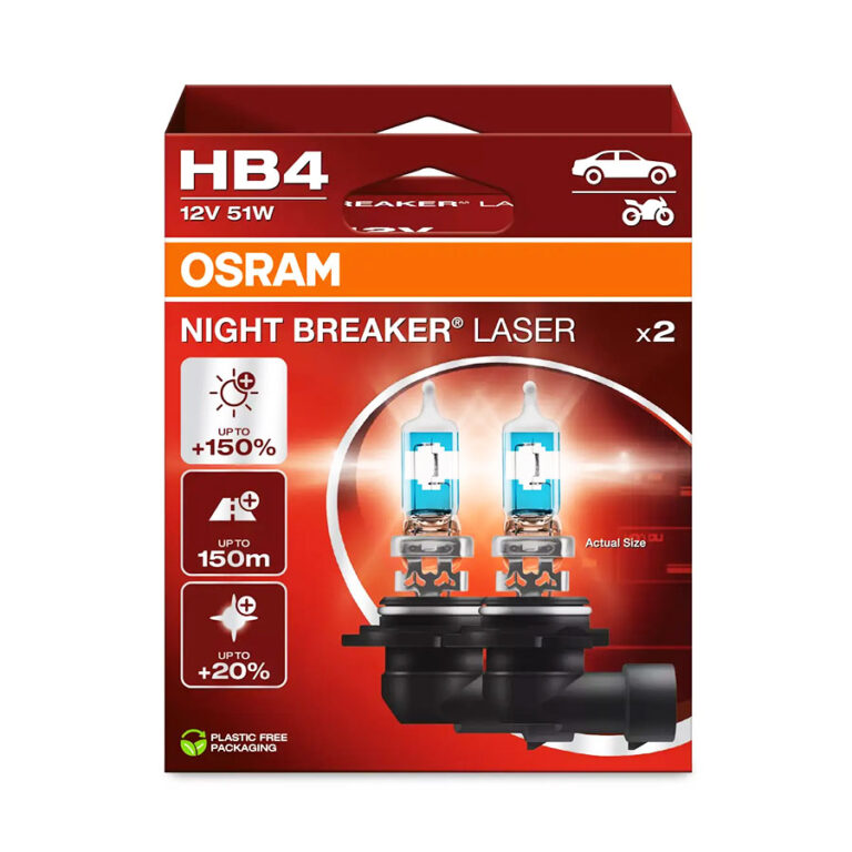 Osram HB4/9006 Night Breaker Laser Vehicle Bulbs (pair) - Autostyle ...