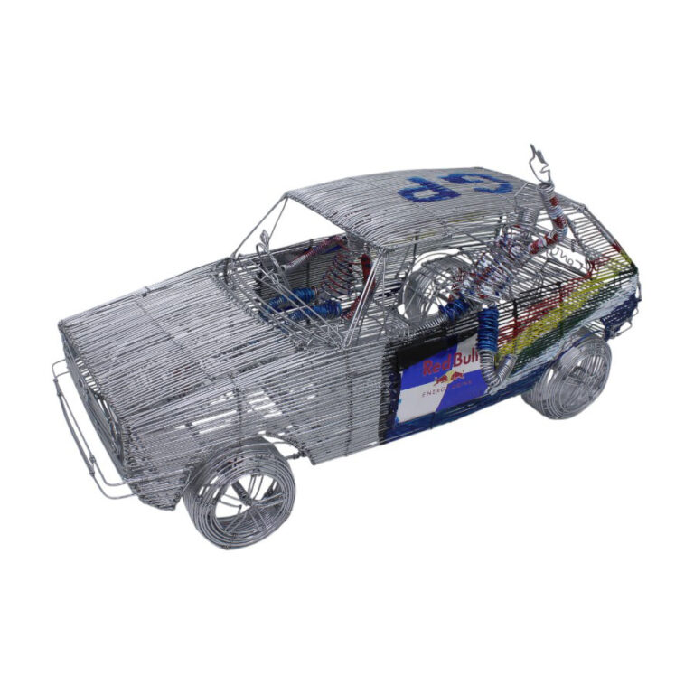 Handcrafted Wire Mesh Red Bull VW Golf Mk1 Model Car - Autostyle ...