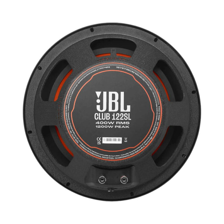 JBL CLUB122SL Club Series 12" Shallow Mount 400rms Subwoofer ...