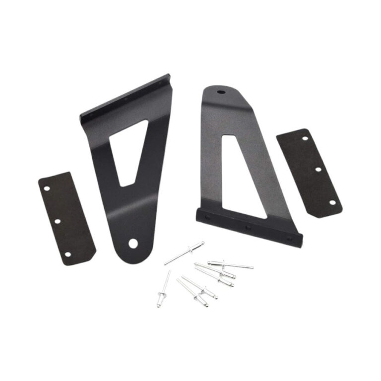 Upper Windshield Roof 52 INCH Curved LED Light Bar Mounting Brackets ...