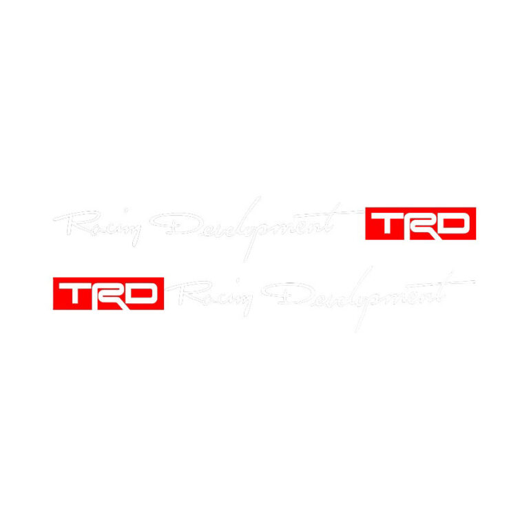 TRD Racing Development Vinyl Sticker (white) - Autostyle Motorsport ...