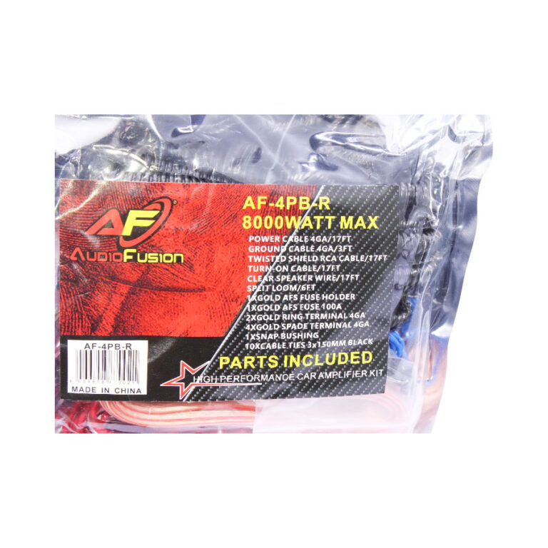 AudioFusion 4 Gauge Professional Car Audio Wiring Amplifier ...