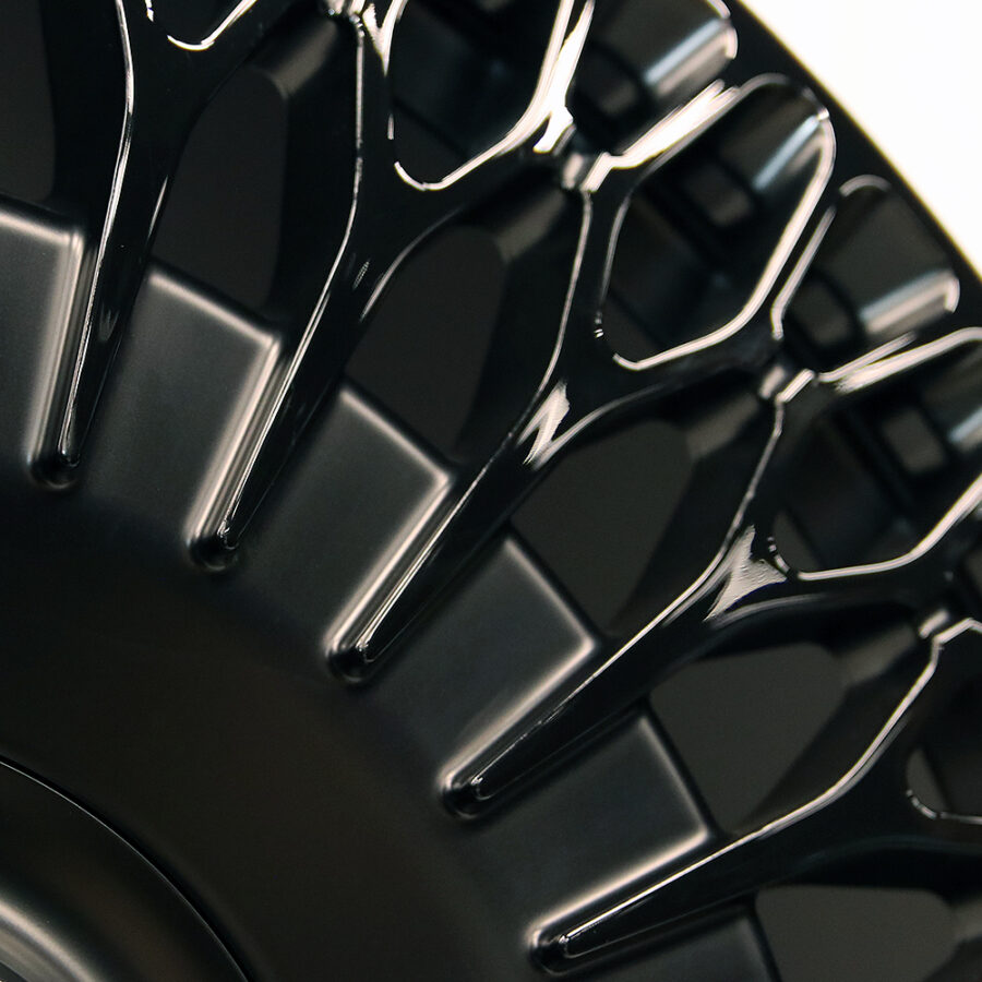 24" SKAR SKF-01 5/120 Satin Black Forged Alloy Wheels - Autostyle ...