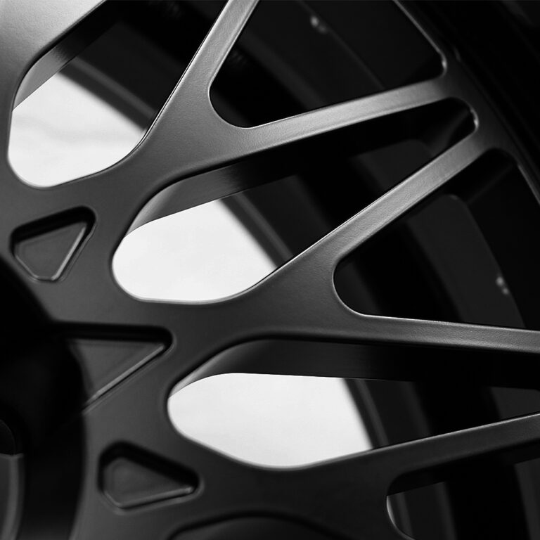 24" SKAR SKF-12 5/130 Matt Black Gloss Lip Forged Alloy Wheels ...