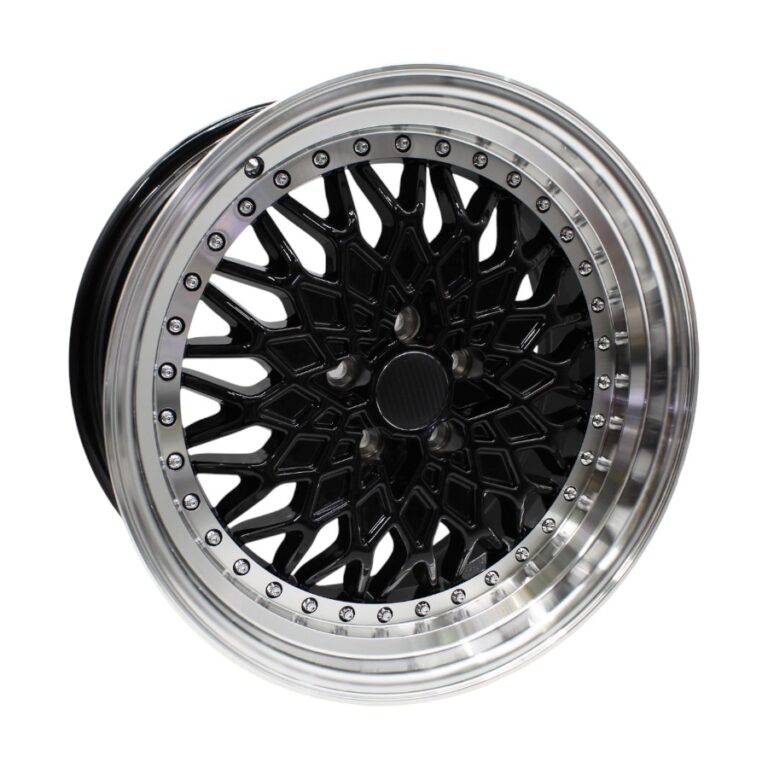 17" TWC383 5/100 Gloss Black Machine Lip Alloy Wheels - Autostyle ...